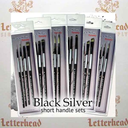 All Black Silver SH Brush sets