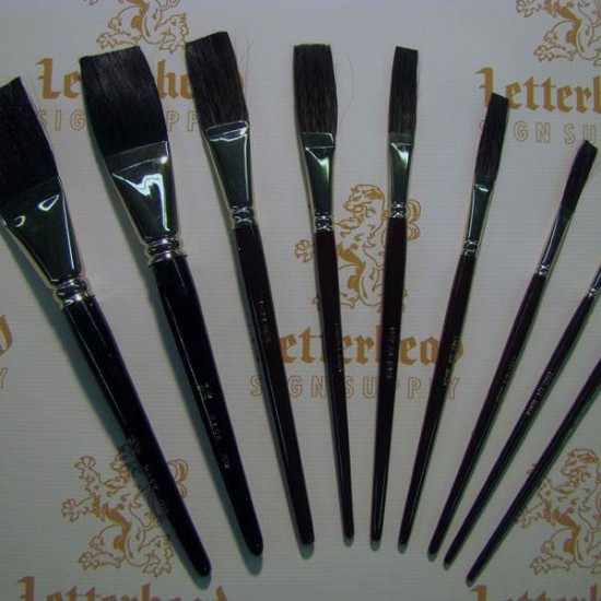 mack brush flat lettering brushes jet stroke series-1962 full set