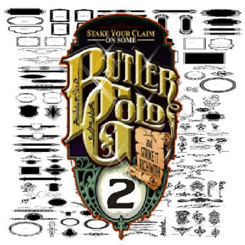 Butler Gold Clipart Volume 1
