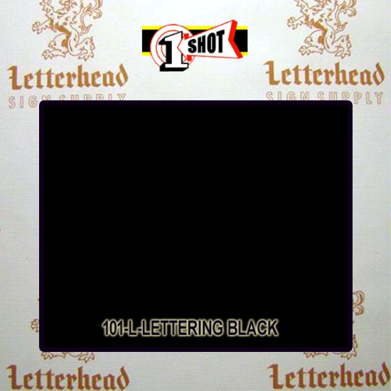 1 Shot Lettering Enamel Paint Black 199L-1/4 Pint